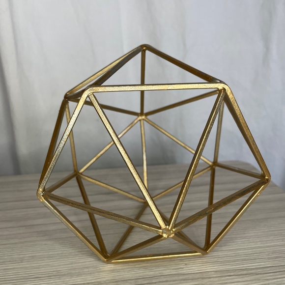 Source Unknown | Art | Symmetry Object Small Octahedron Antique Gold ...